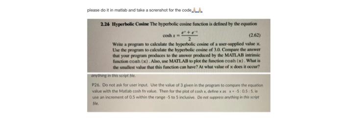 Solved please do it in matlab and take a screnshot for the | Chegg.com
