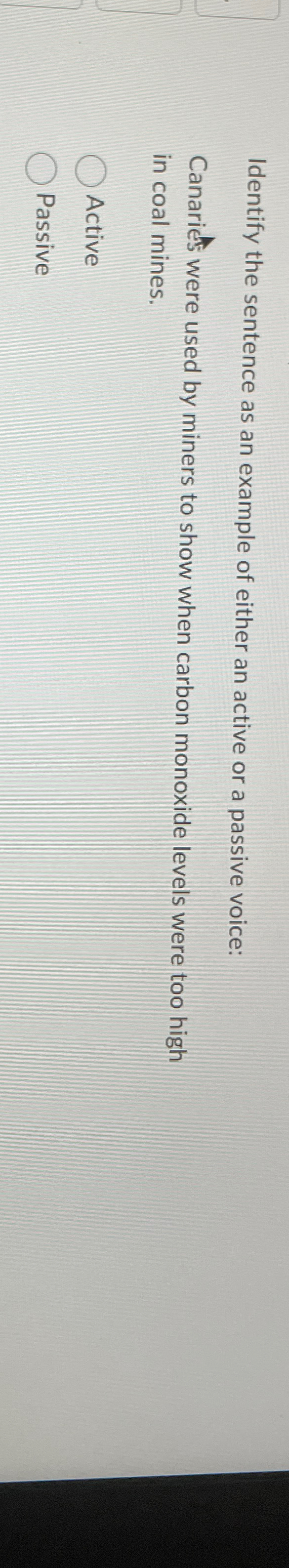 Solved Identify the sentence as an example of either an | Chegg.com