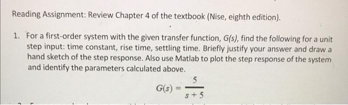 Solved Reading Assignment: Review Chapter 4 of the textbook | Chegg.com