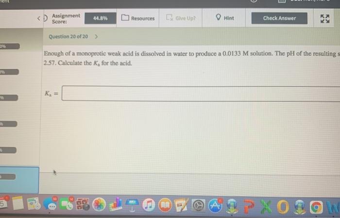Solved Assignment Score: 44.8% Resources Give Up? Hint Check | Chegg.com