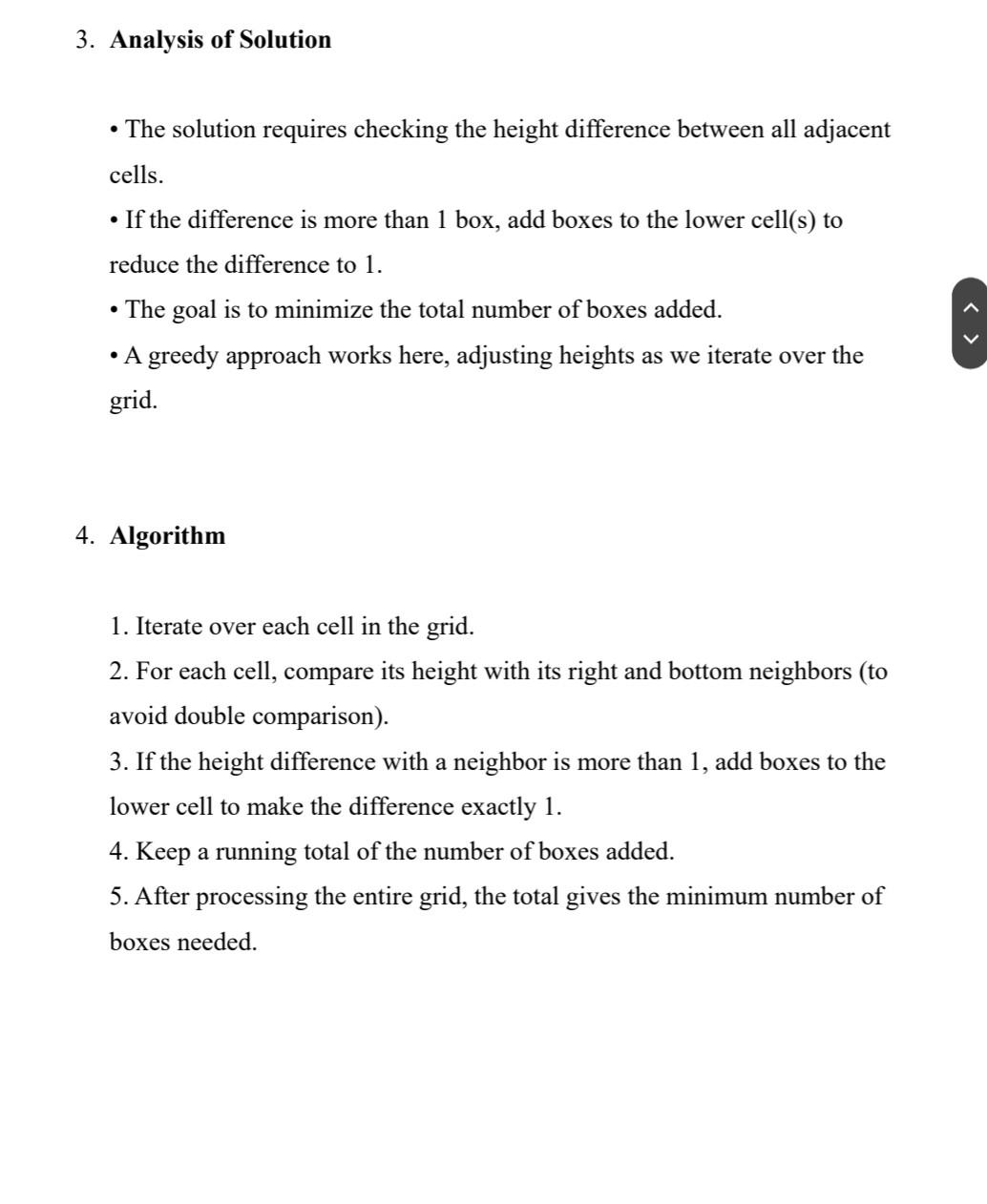 Solved 3. Analysis of Solution - The solution requires | Chegg.com