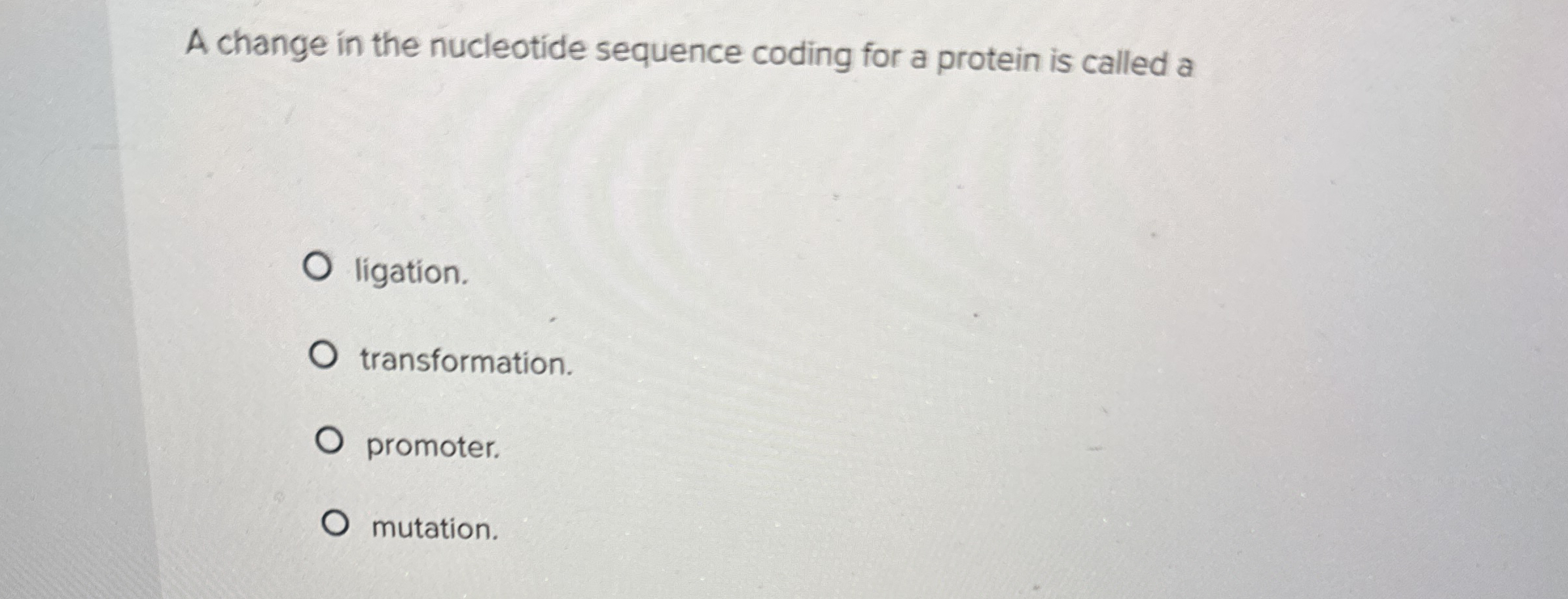 Solved A change in the nucleotide sequence coding for a | Chegg.com