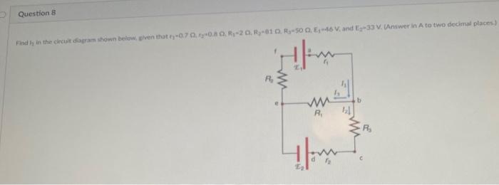 Solved Question 8 | Chegg.com