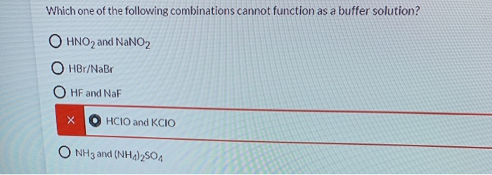 Solved Which one of the following combinations cannot | Chegg.com