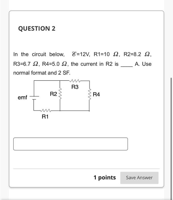 Solved In the circuit below, E=12 V,R1=10Ω,R2=8.2Ω, | Chegg.com