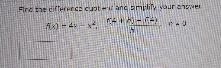 Solved Find the difference quotient and simplify your | Chegg.com