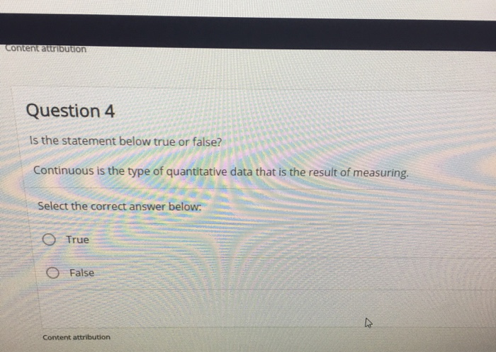 Solved Content attribution Question 3 When considering | Chegg.com