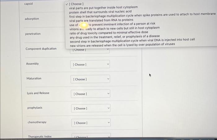 Solved please match the definitions with each one | Chegg.com