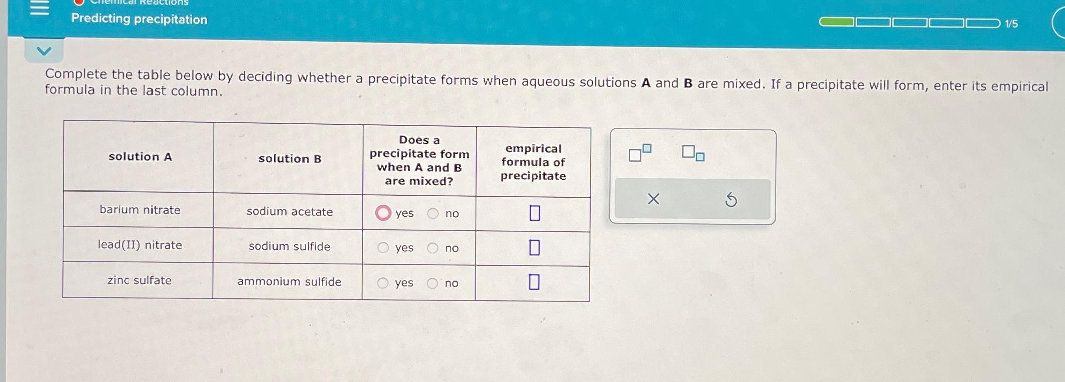 Solved Predicting precipitationComplete the table below by | Chegg.com