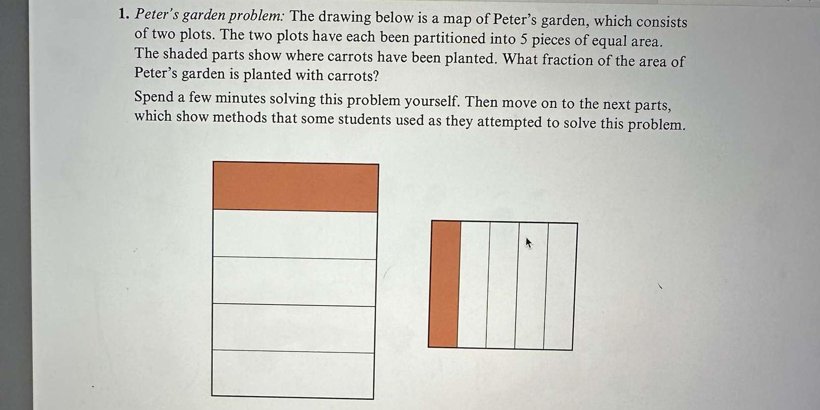 Solved Peter's garden problem: The drawing below is a map of | Chegg.com