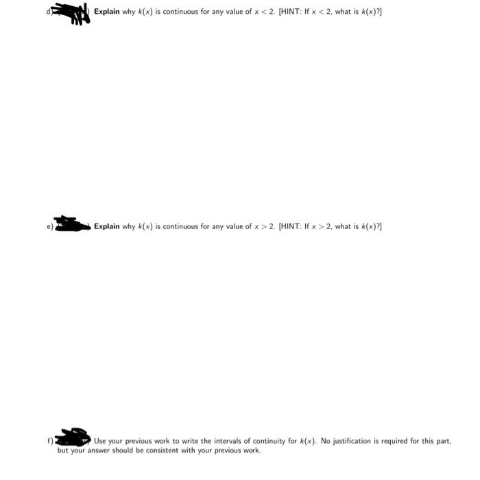 Solved Problem 4: Continuity of a Piecewise Function- For | Chegg.com
