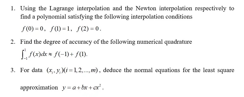 Solved Answer the above question. Using the Lagrange | Chegg.com