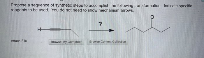 Solved Propose a sequence of synthetic steps to accomplish | Chegg.com