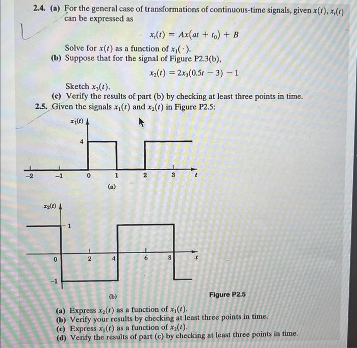 Solved 4. (a) For the general case of transformations of | Chegg.com