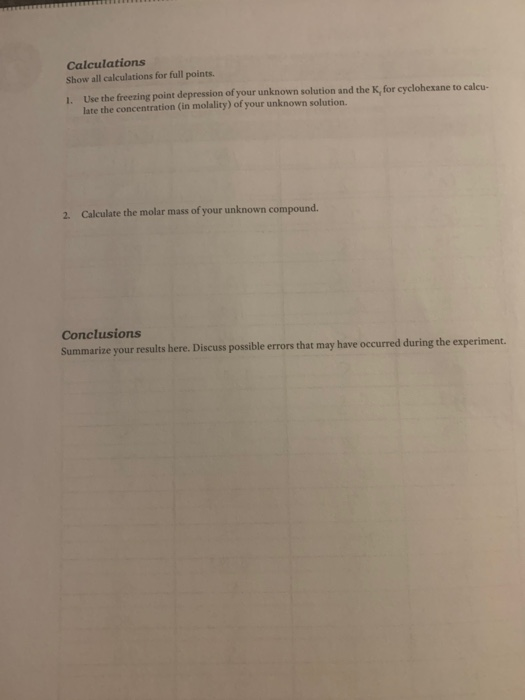 2 Colligative Properties Freezing Point Depression | Chegg.com