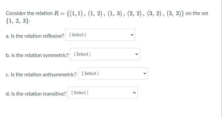 Solved Consider the relation | Chegg.com