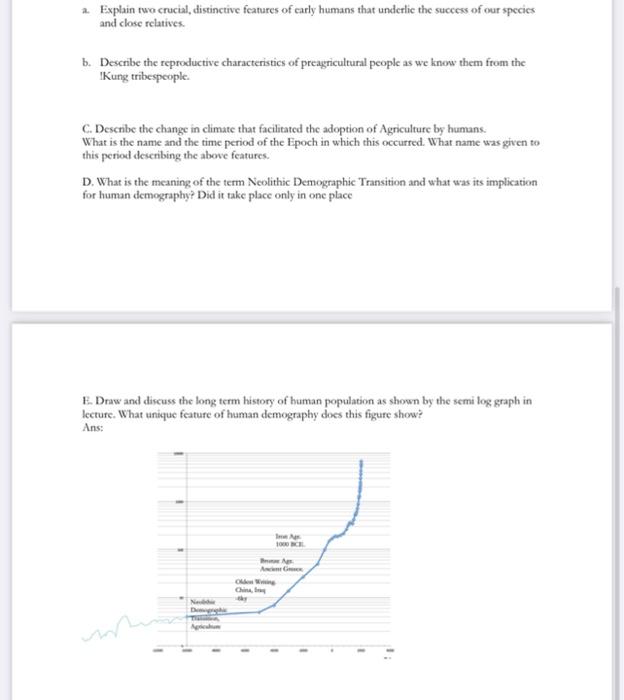 Solved a. Explain two crucial, distinctive features of carly | Chegg.com