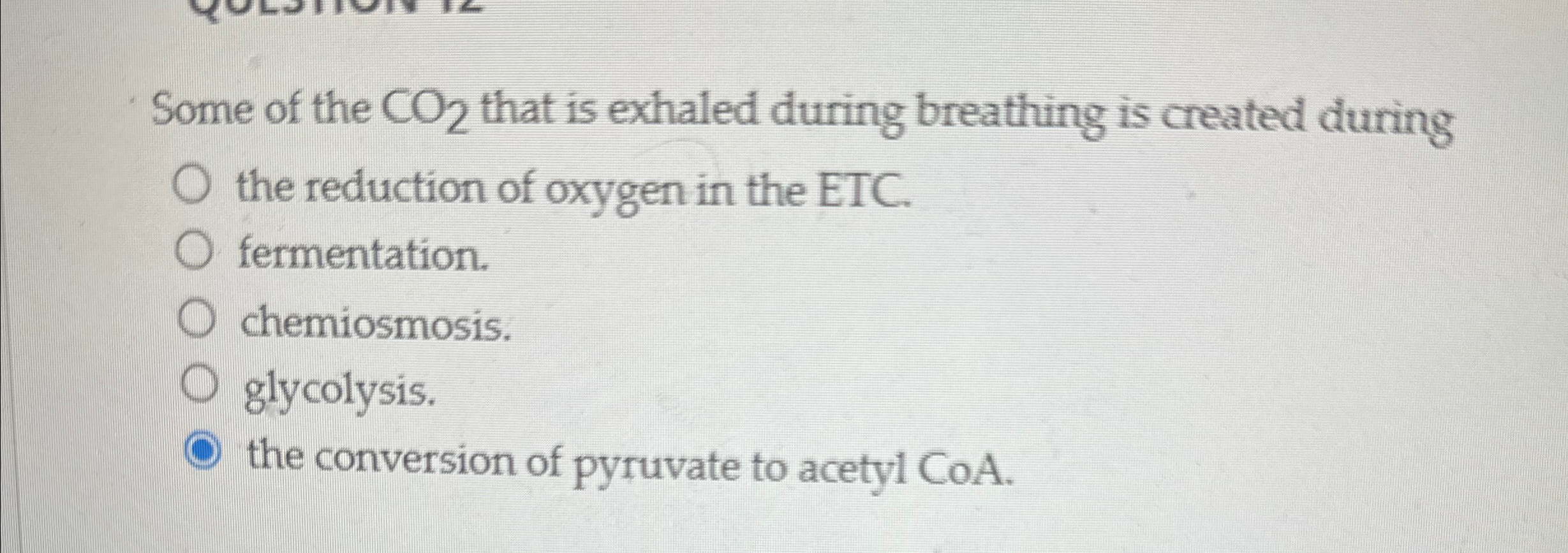 Solved Some of the CO2 ﻿that is exhaled during breathing is | Chegg.com