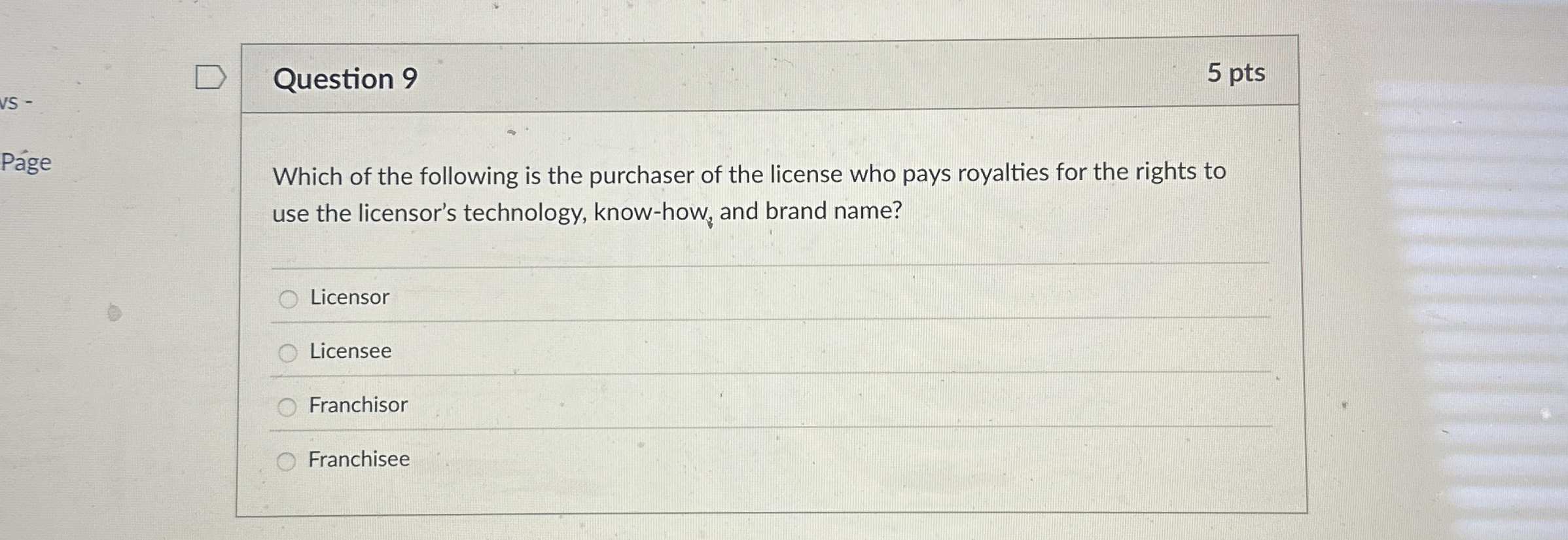 Solved Question 95 ﻿ptsWhich of the following is the | Chegg.com