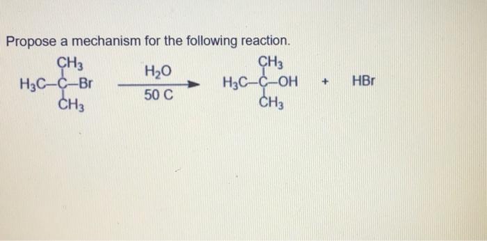 Solved Propose a mechanism for the following reaction. CH3 | Chegg.com