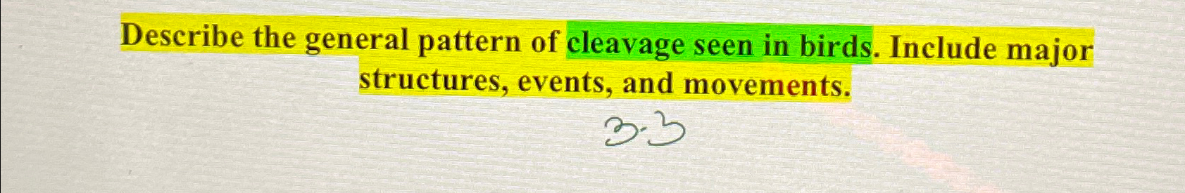 Solved Describe the general pattern of cleavage seen in | Chegg.com