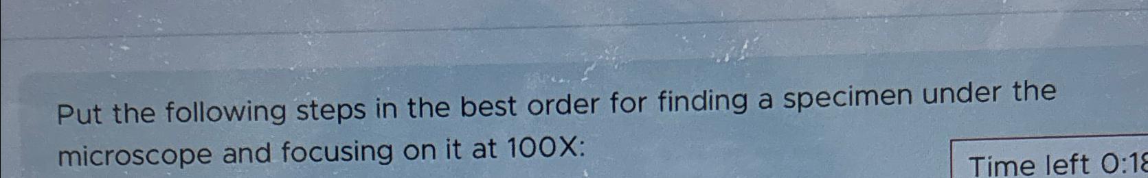 Solved Put the following steps in the best order for finding | Chegg.com