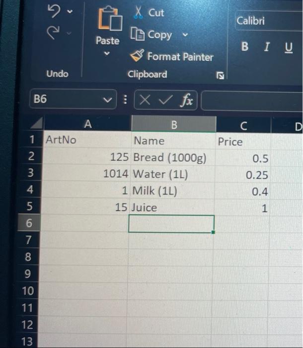 Solved Read the question in the excel Sheet attached to | Chegg.com
