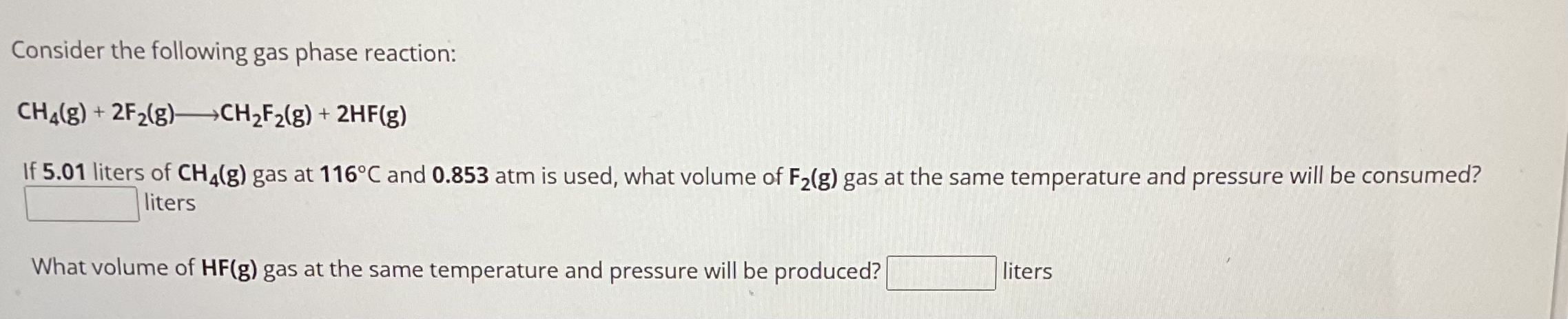 Solved Consider the following gas phase | Chegg.com