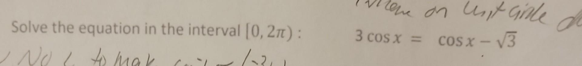 Solved Solve the equation in the interval [0,2π) : | Chegg.com