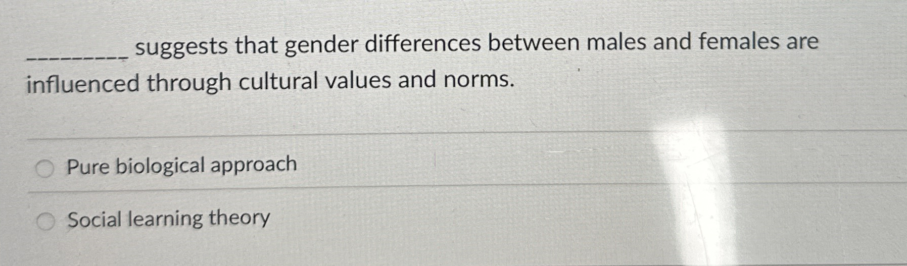 Solved suggests that gender differences between males and | Chegg.com