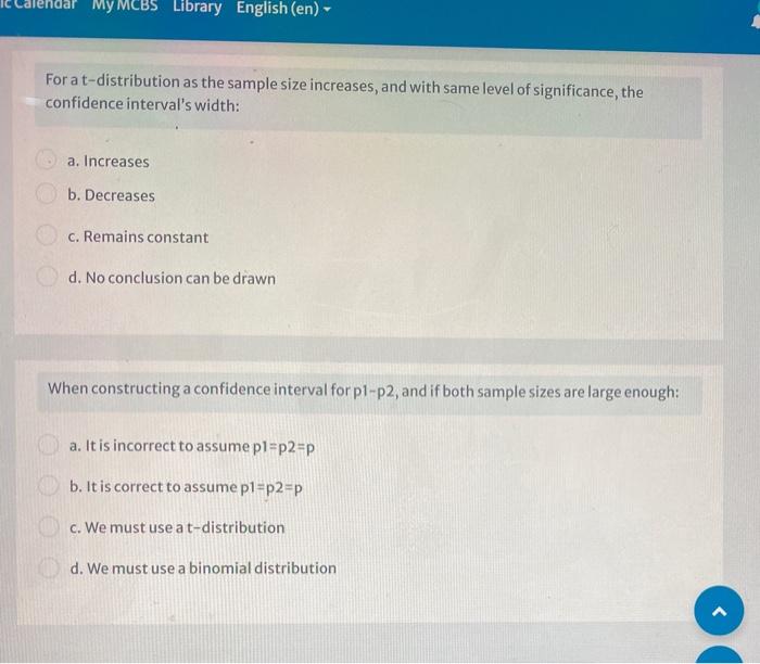 Solved lendar My MCBS Library English (en) For a | Chegg.com