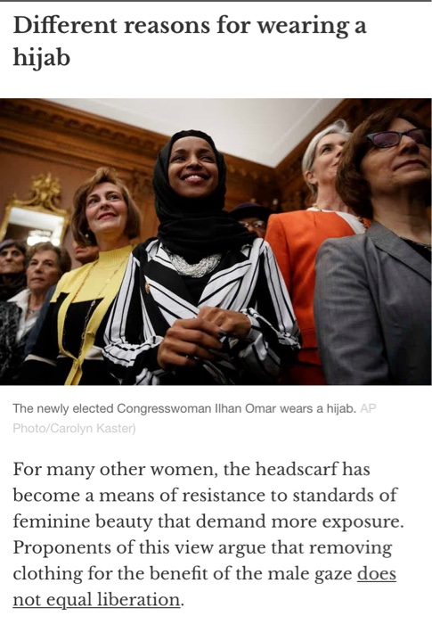 Solved Why do Muslim women wear a hijab? Caitlin Killian, | Chegg.com