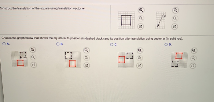 Solved Construct the translation of the square using | Chegg.com