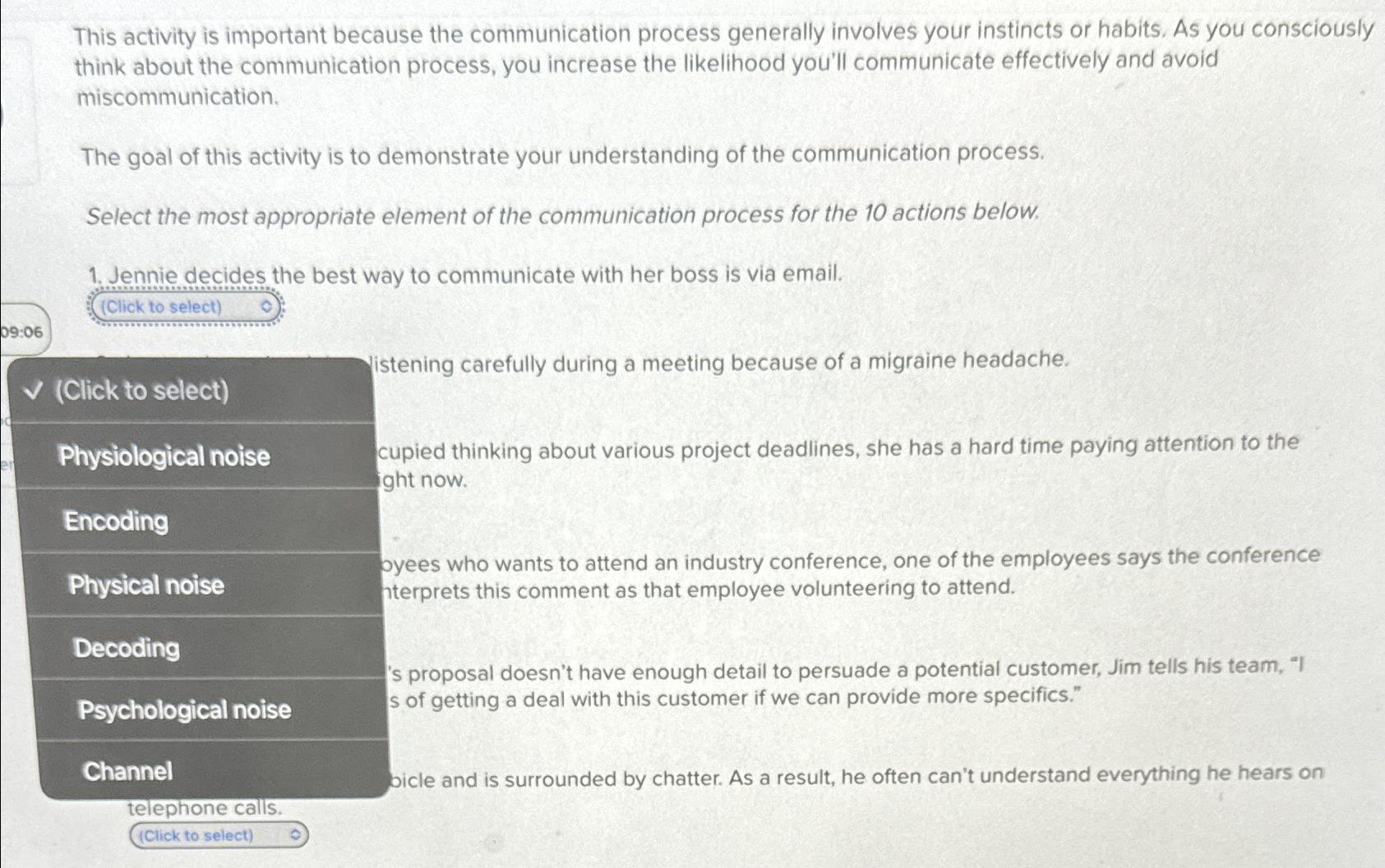 Solved This activity is important because the communication | Chegg.com