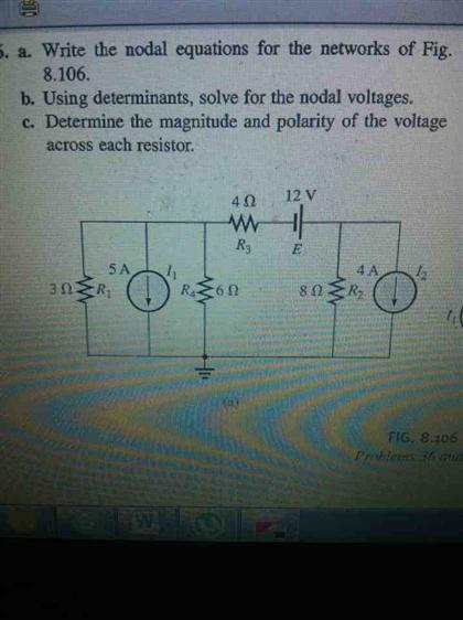 Solved Write the nodal equations for the networks of Fig. | Chegg.com