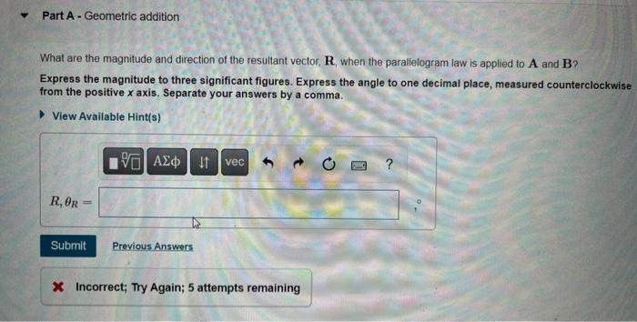 Solved Learning Goal To Use Geometric And Component