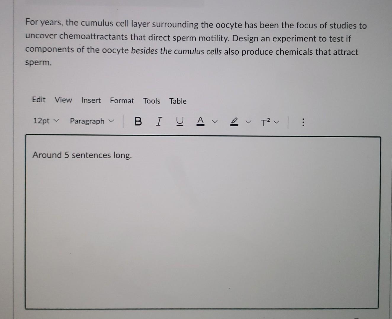 Solved For years, the cumulus cell layer surrounding the | Chegg.com