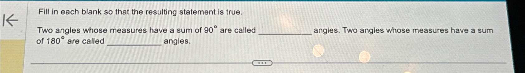 Solved Fill in each blank so that the resulting statement is | Chegg.com