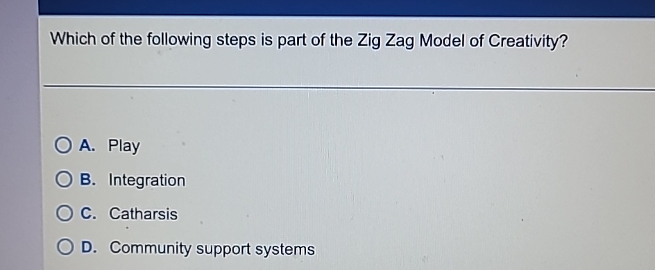 Solved Which of the following steps is part of the Zig Zag | Chegg.com