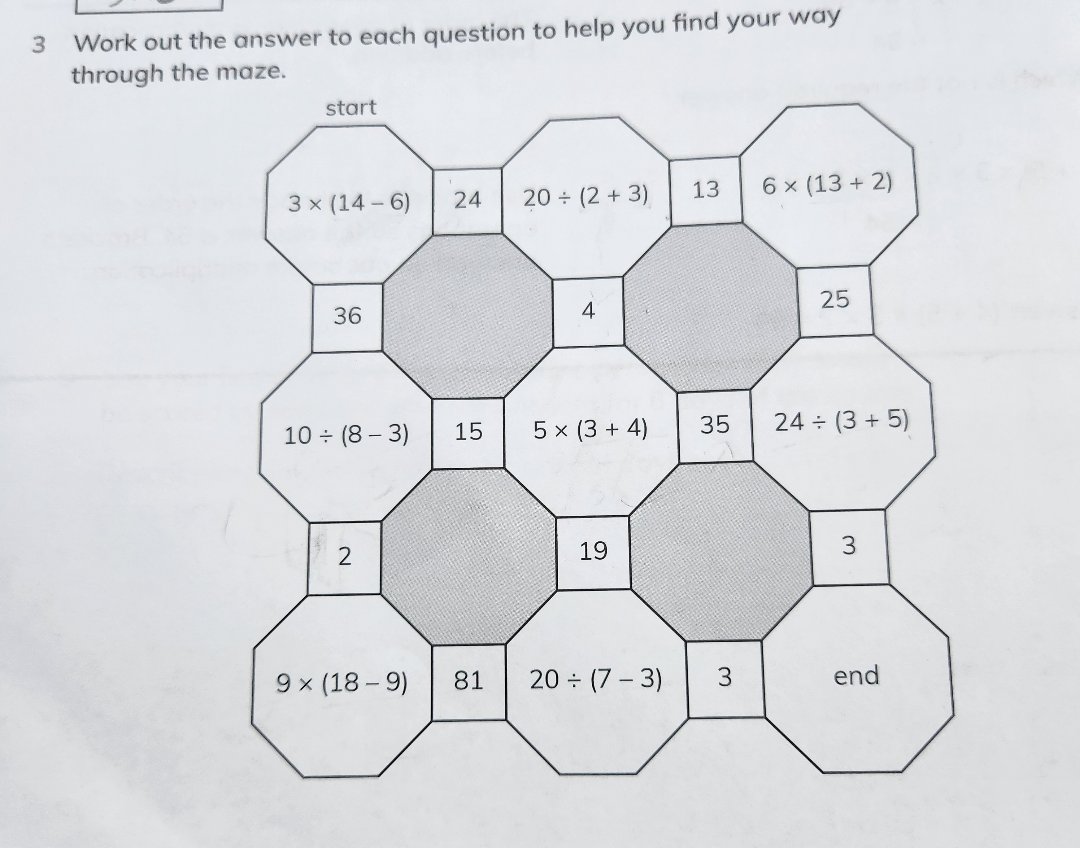 Solved 3 ﻿Work out the answer to each question to help you | Chegg.com