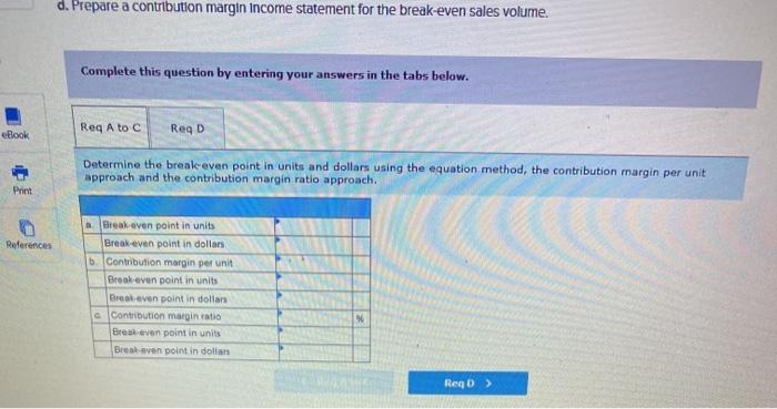 Solved Problem 3-17A (Algo) Determining the break-even point | Chegg.com