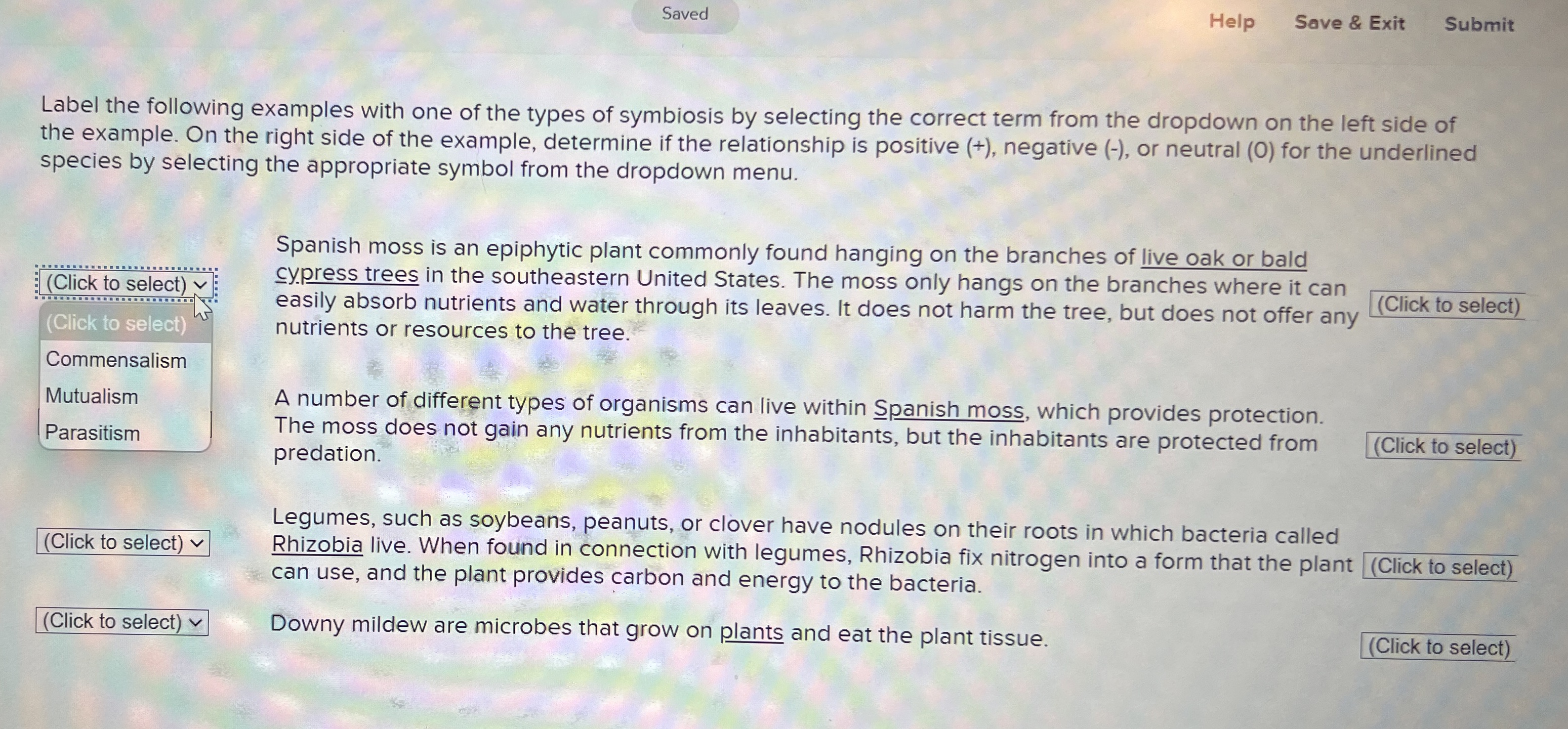 Solved SavedHelpSave & ExitSubmitLabel the following | Chegg.com