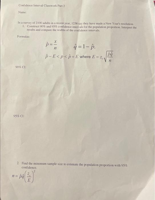 Solved In a survey of 2100 adults in a recent year, 1258 say | Chegg.com