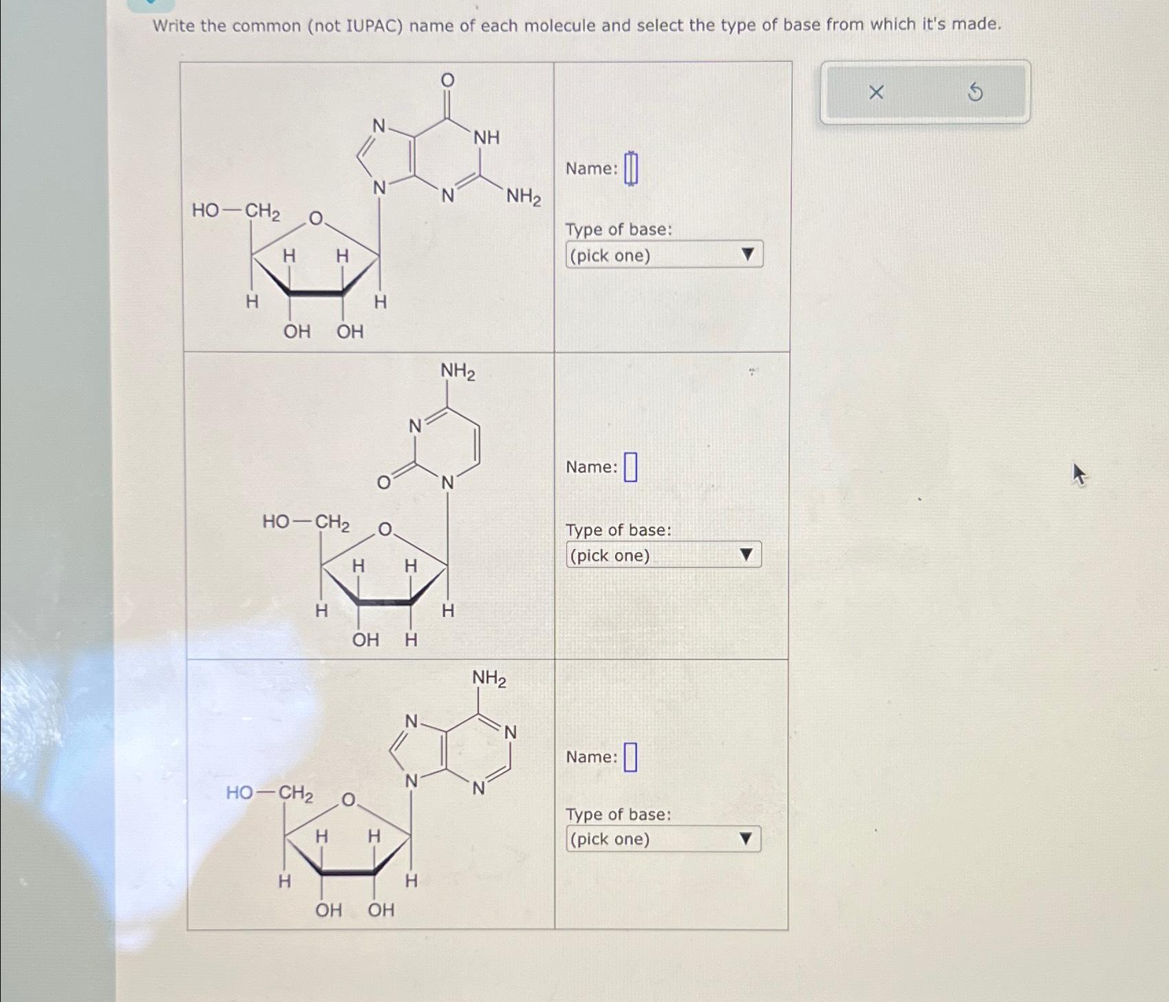 Solved Write the common (not IUPAC) ﻿name of each molecule | Chegg.com