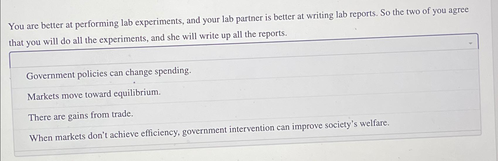 Solved You are better at performing lab experiments, and | Chegg.com