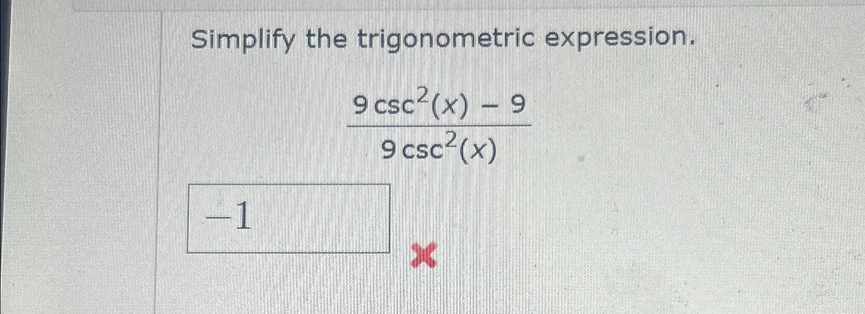 Solved Simplify the trigonometric | Chegg.com