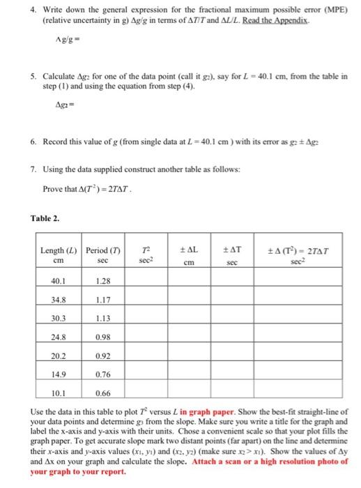 Solved Experiment 1 Data Analysis and Presentation Purpose | Chegg.com
