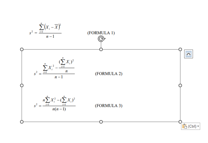 Solved prove the equivalence of the 3 ﻿variance formulas | Chegg.com