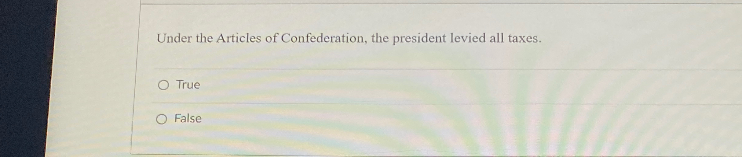 Solved Under the Articles of Confederation, the president | Chegg.com