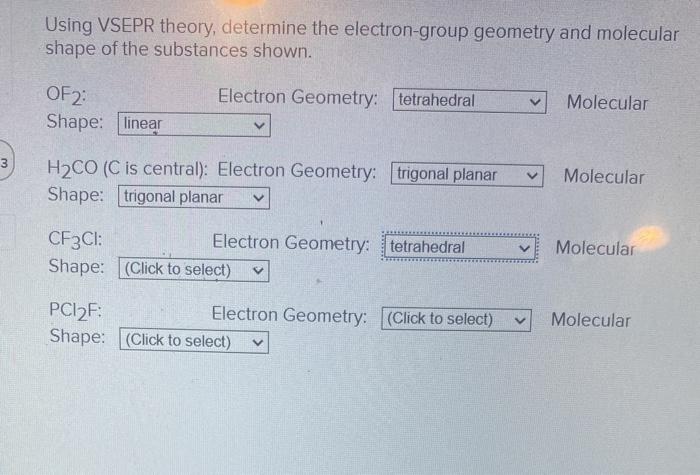 Solved Using VSEPR theory, determine the electron-group | Chegg.com